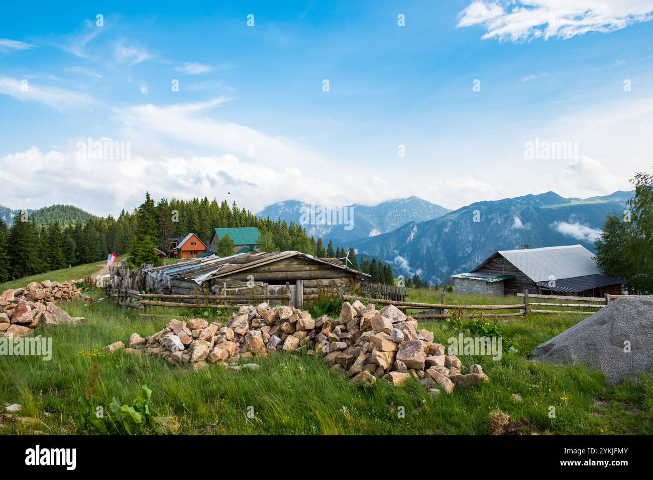The beautiful nature of Rugova canyon in the countryside of Kosovo ...
