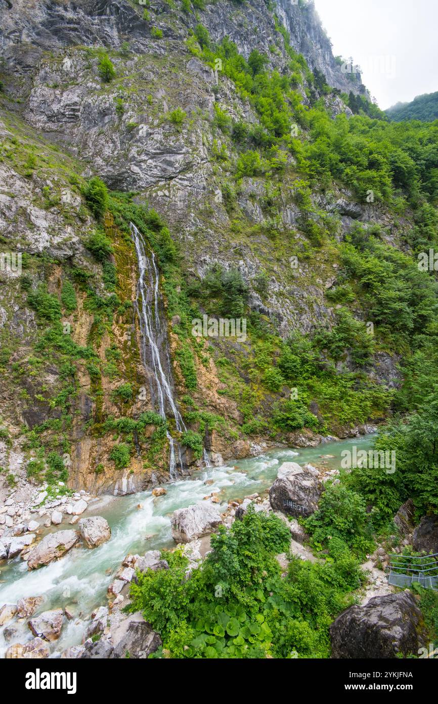 The beautiful nature of Rugova canyon in the countryside of Kosovo ...