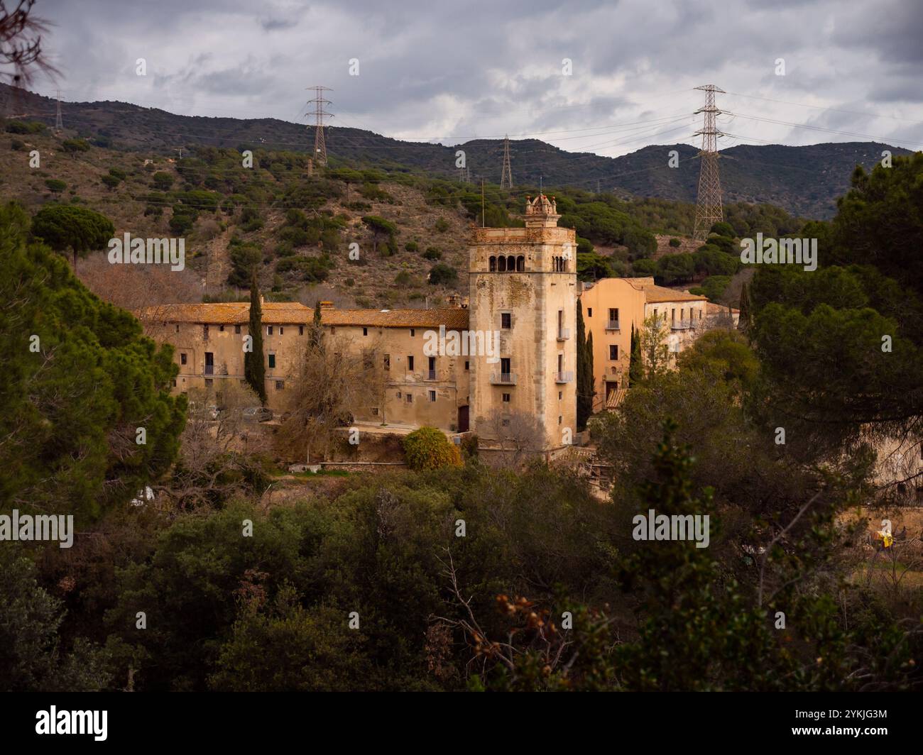Monastery of San Jeronimo de la Murtra in Sierra de la Marina natural ...