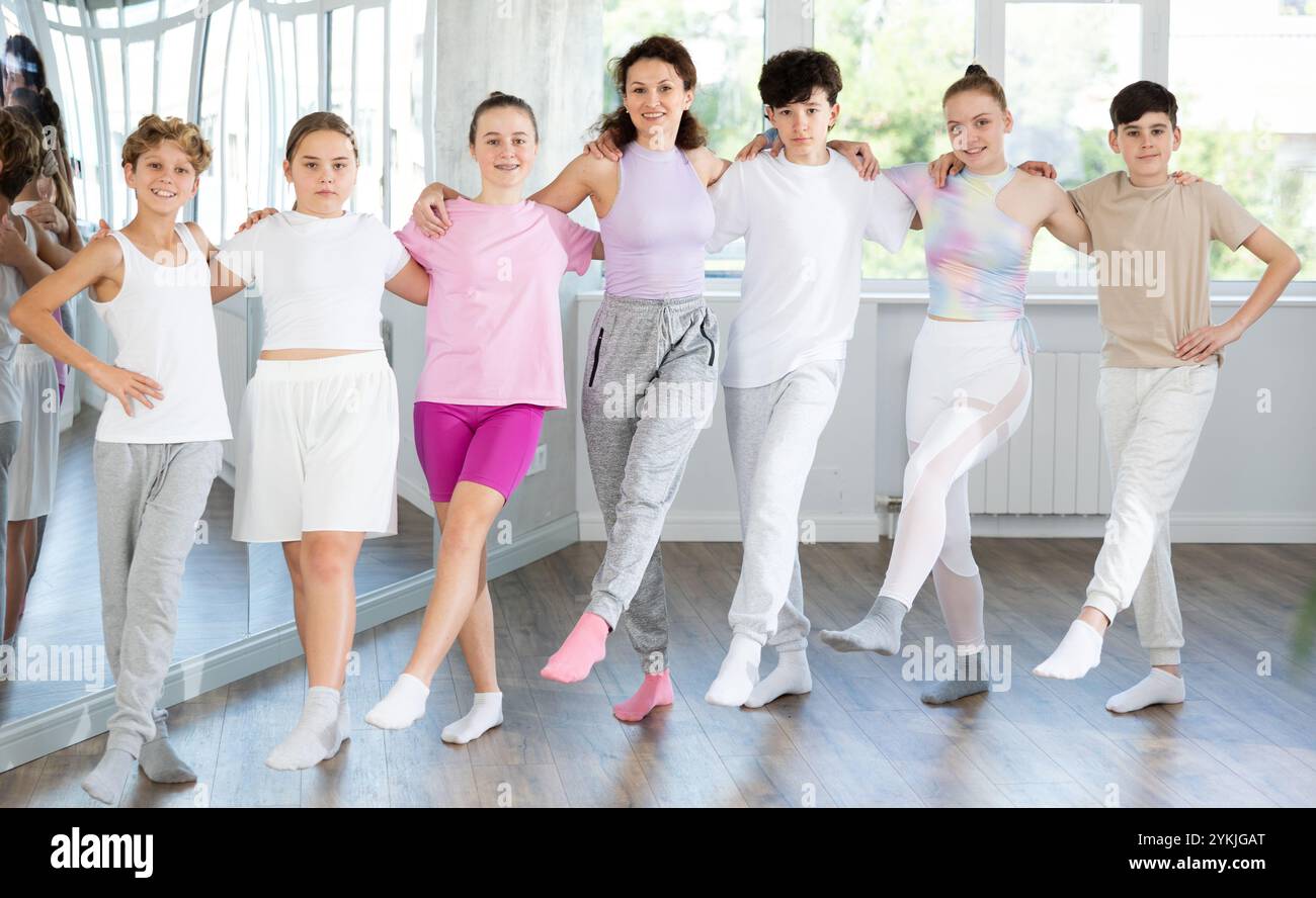 Group of children dancing folk dances Stock Photo - Alamy