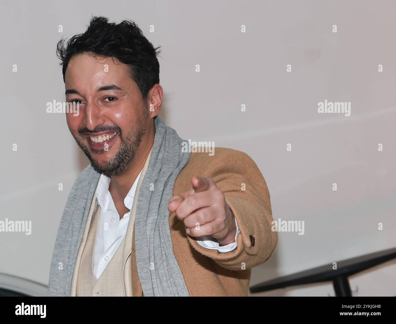 Rome, Adriano cinema, premiere of the film "Settimo grado". In the photo: Samir Arab Stock Photo ...