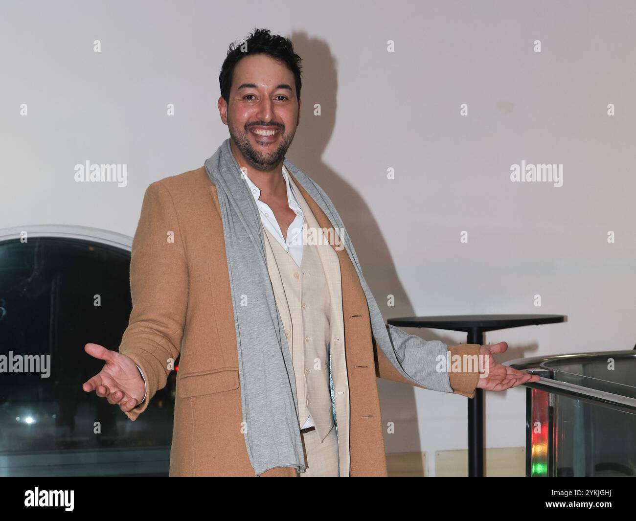 Rome, Adriano cinema, premiere of the film "Settimo grado". In the photo: Samir Arab Stock Photo ...