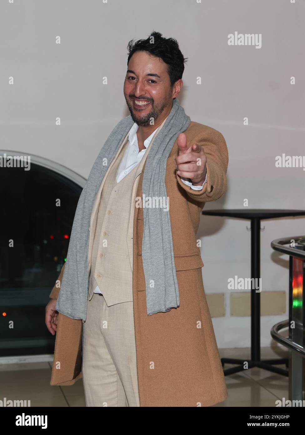 Rome, Adriano cinema, premiere of the film "Settimo grado". In the photo: Samir Arab Stock Photo ...