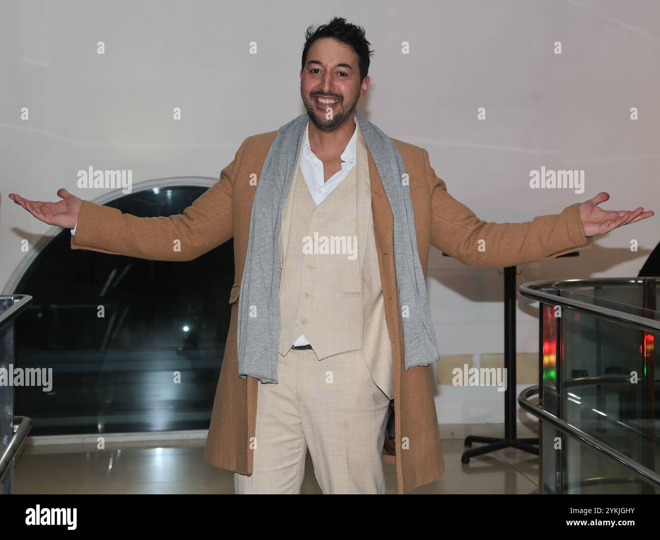Rome, Adriano cinema, premiere of the film "Settimo grado". In the photo: Samir Arab Stock Photo ...
