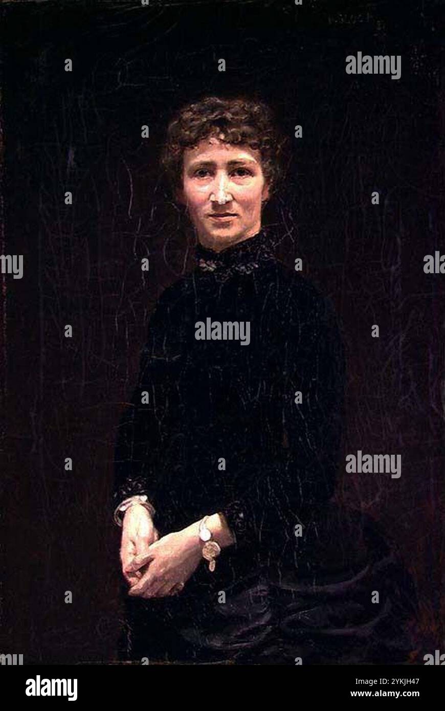 Andreas Bloch - The Artist's Sister Edel Elisabeth Bloch Stock Photo - Alamy