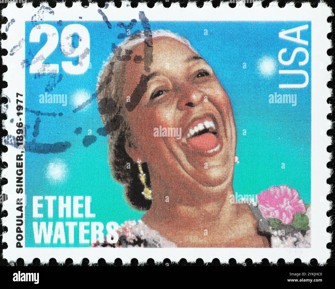 Popular singer Ethel Waters on american postage stamp Stock Photo - Alamy