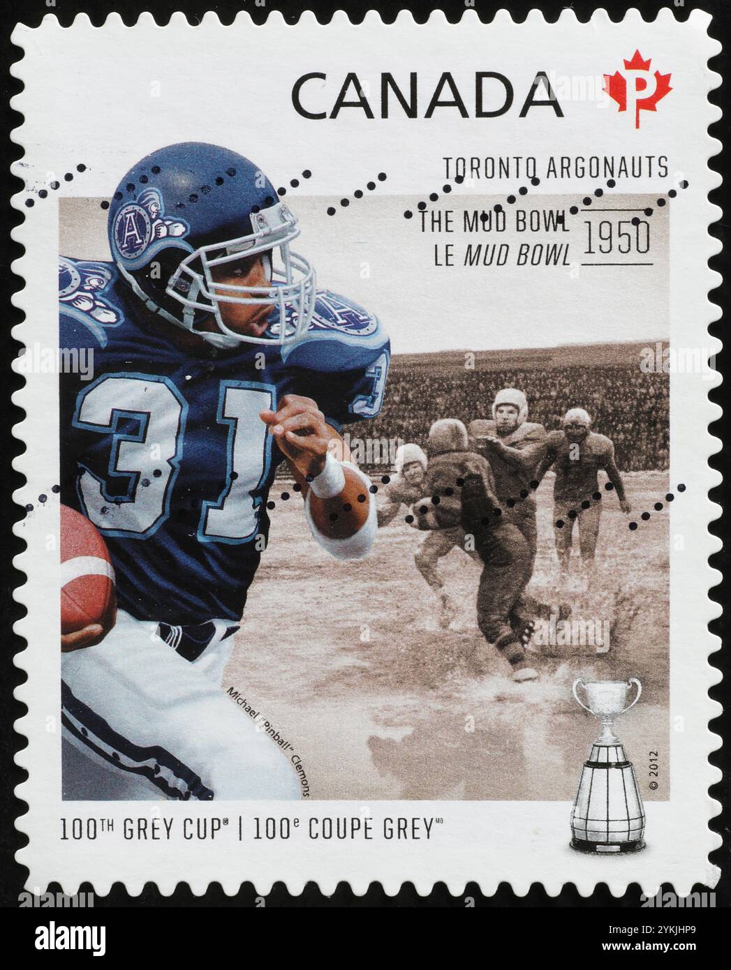 Toronto Argonauts celebration on canadian postage stamp Stock Photo - Alamy