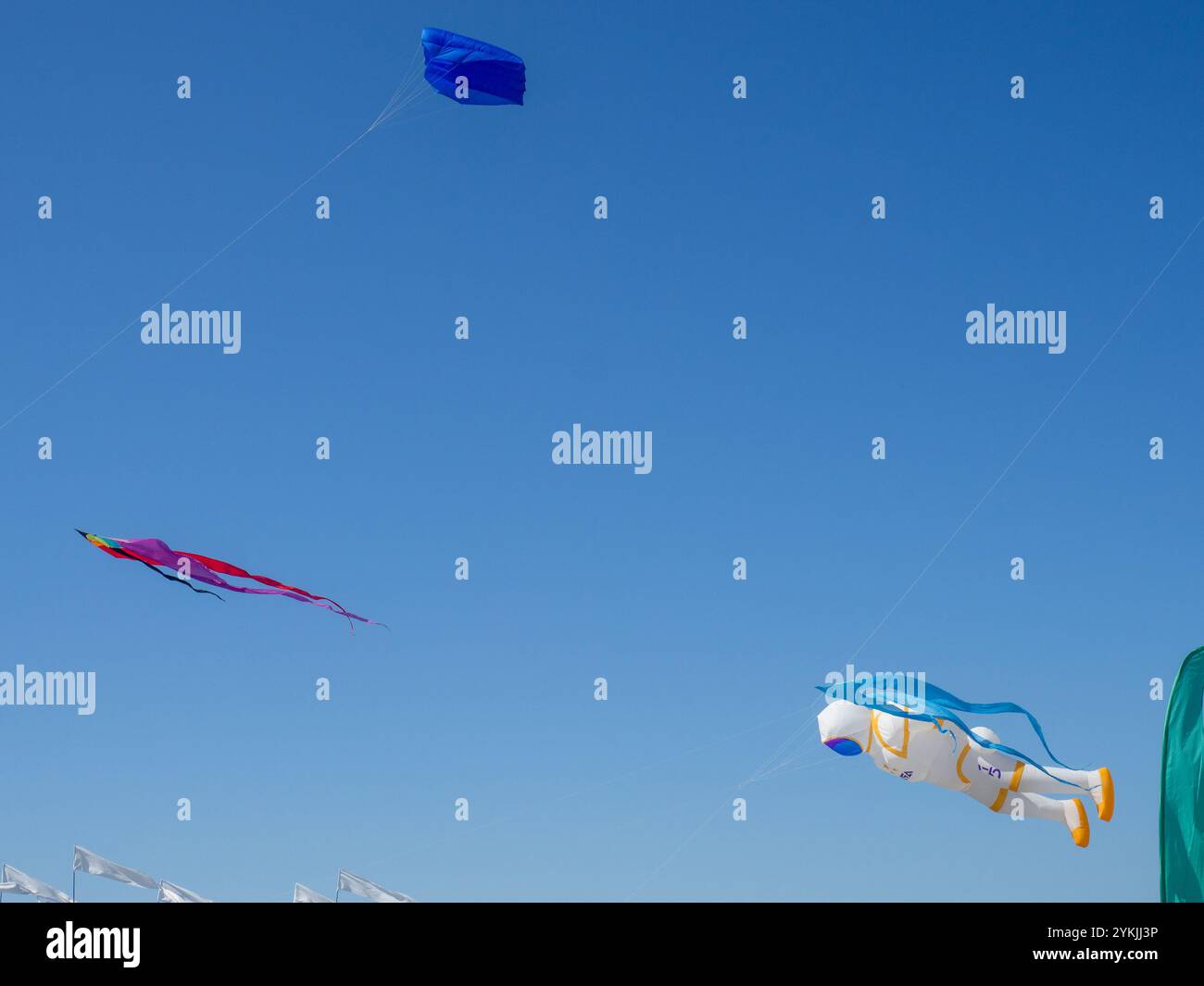 Kite Festival. Entertainment and hobbies. Windy weather. Resort coast ...