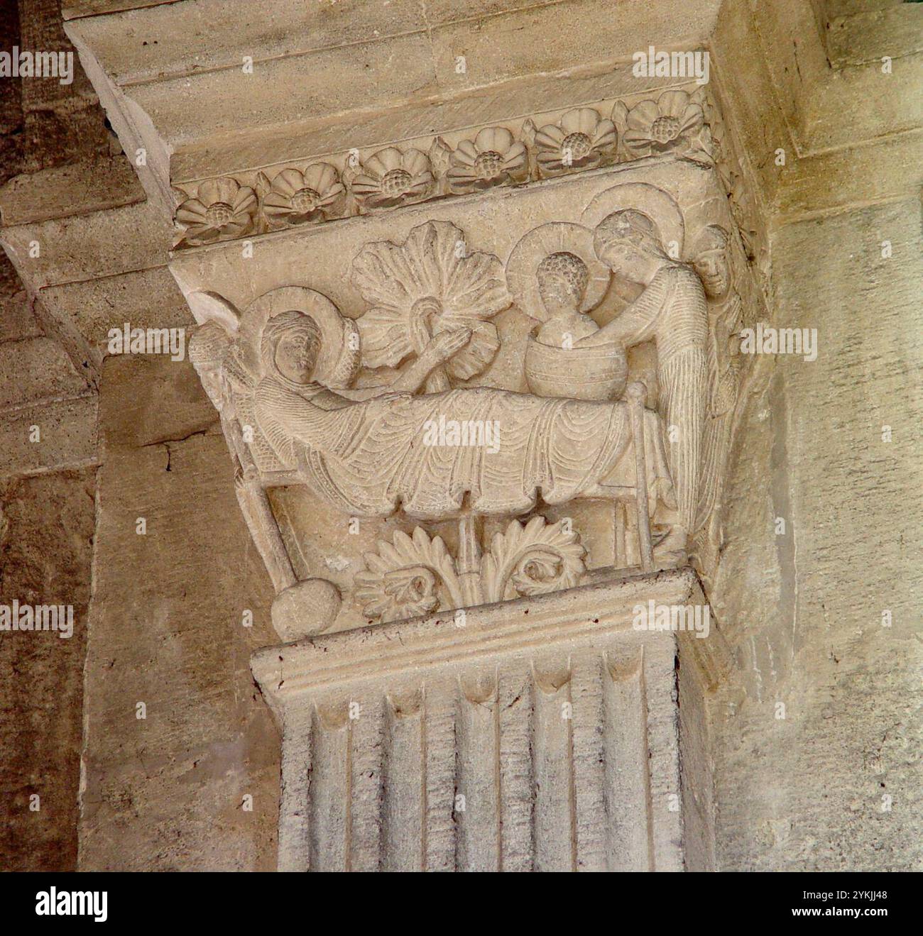 Birth of Jesus, Cathedral of St. Lazare, Autun, France -- Relief ...