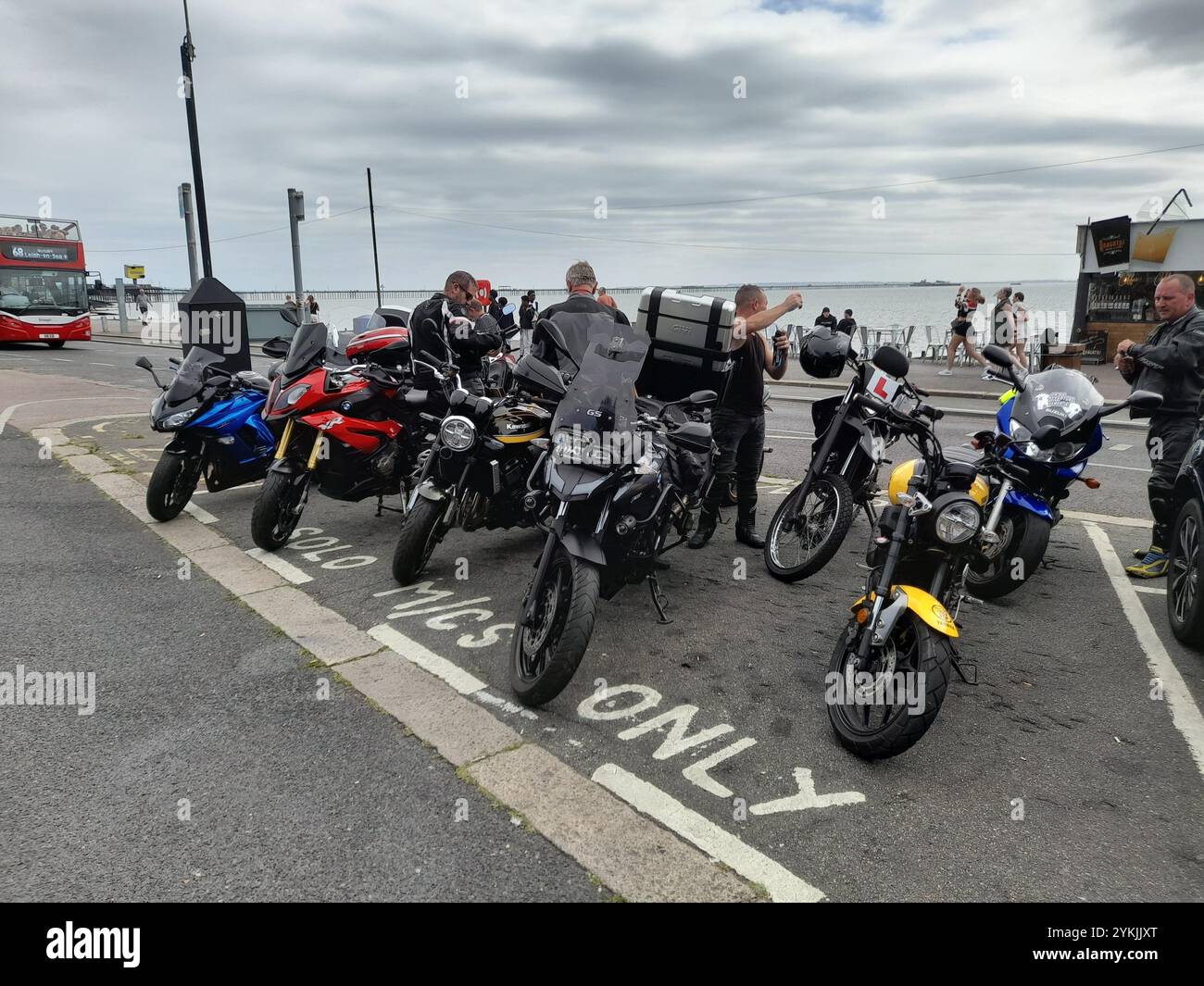 Motorbike parking southend hi-res stock photography and images - Alamy