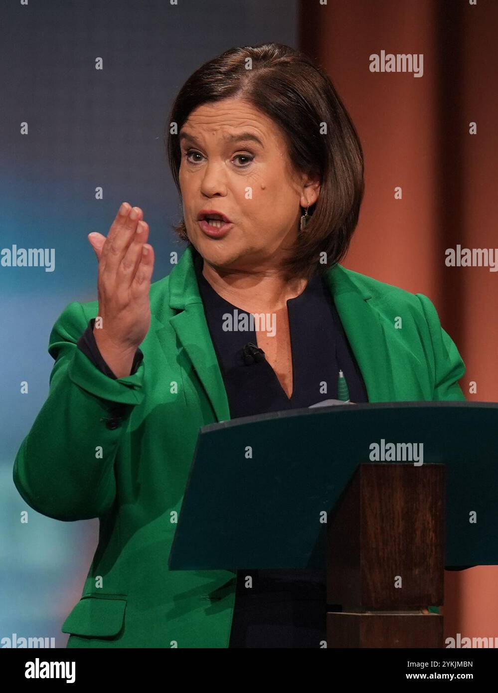 Leader of Sinn Fein, Mary Lou McDonald during the General Election ...