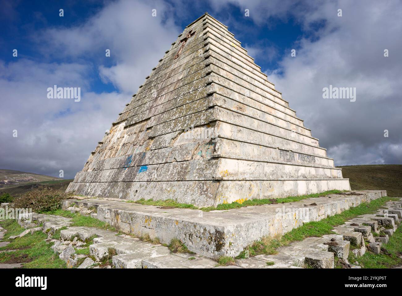 Pyramid of the Italians, 1937, mausoleum built by Francisco Franco ...