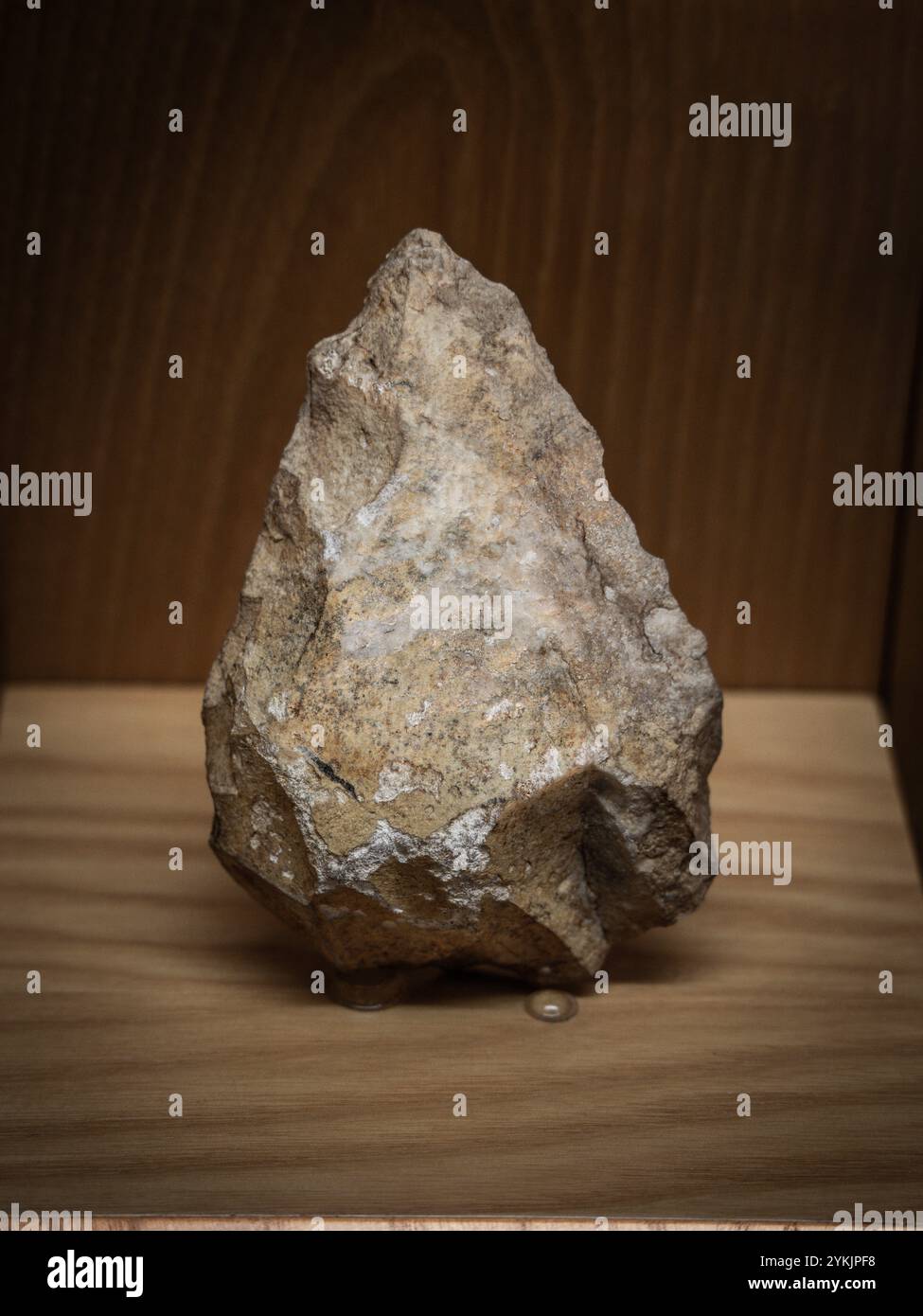 Neolithic biface, El Castillo del Pla, Pilzan, Huesca museum, Aragon ...