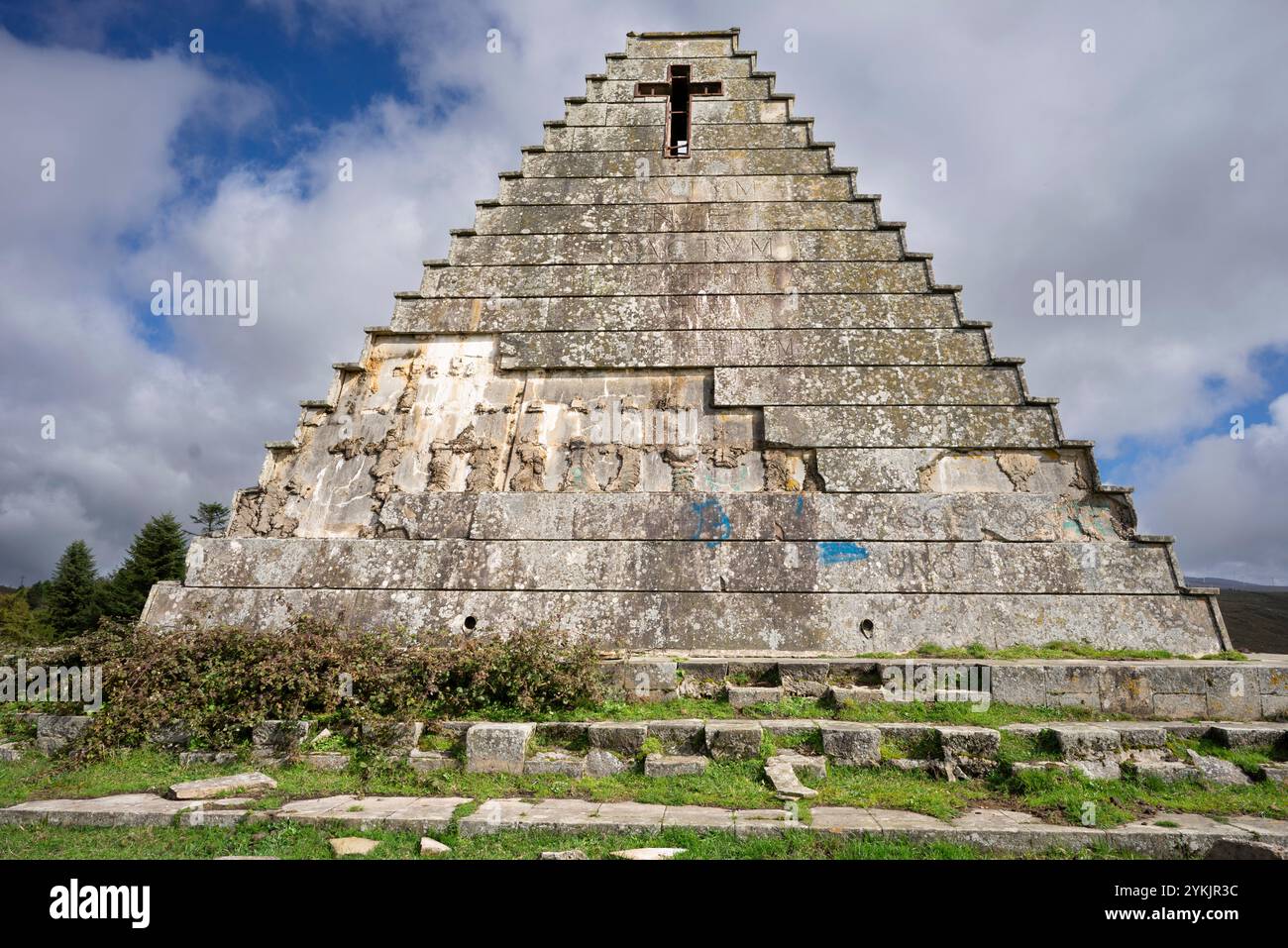 Pyramid of the Italians, 1937, mausoleum built by Francisco Franco ...
