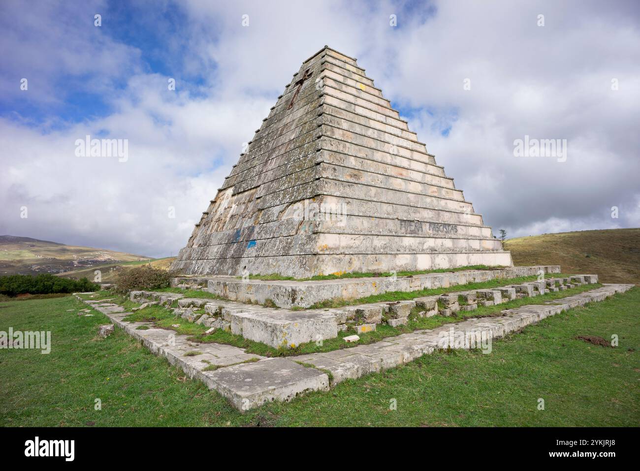 Pyramid of the Italians, 1937, mausoleum built by Francisco Franco ...
