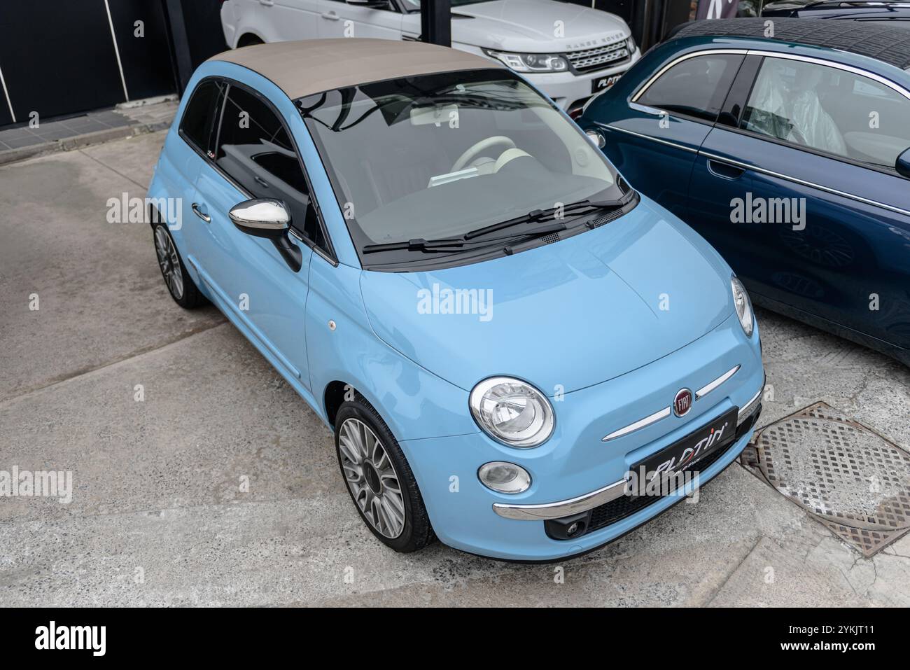 ISTANBUL, TURKIYE - NOVEMBER 17, 2024: Fiat 500 (Type 312) parked in ...