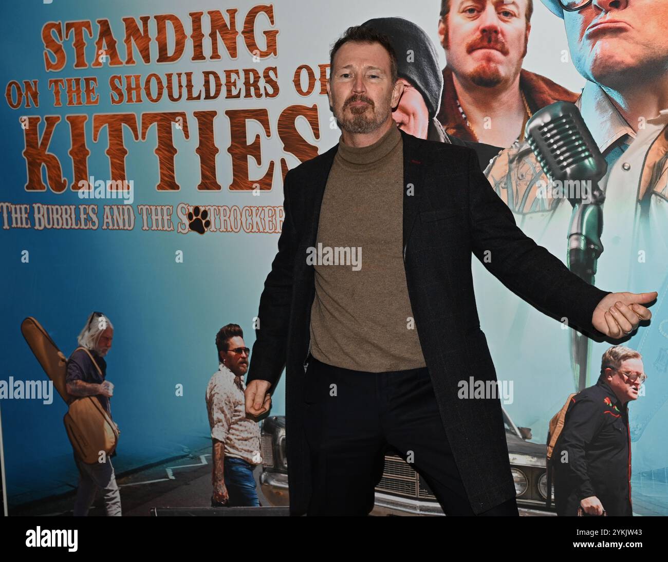 LONDON, ENGLAND: 18th November 2024: Nick Moran attend Standing on the Shoulders of Kitties: The ...
