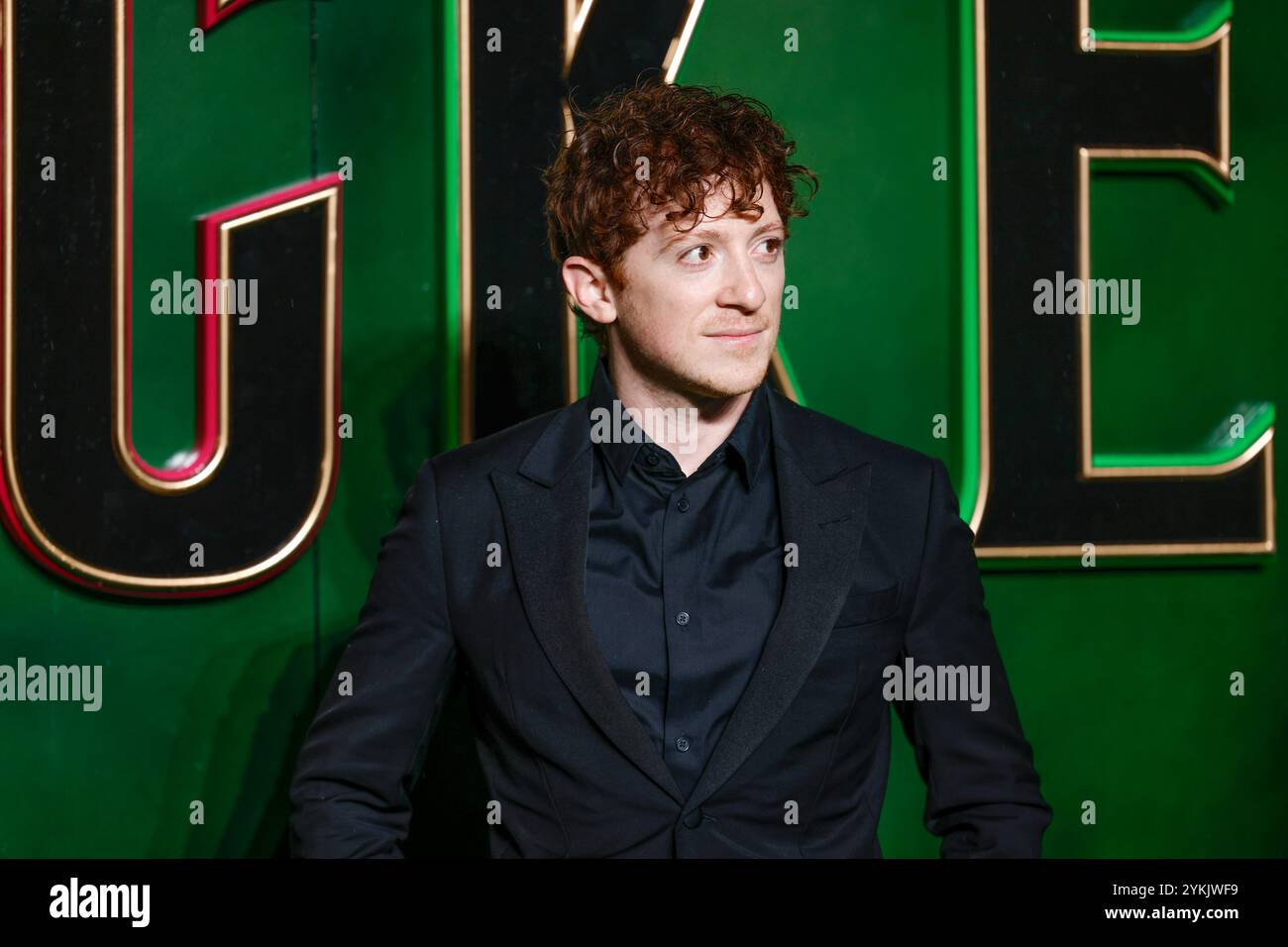 Ethan Slater poses for photographers upon arrival at the premiere of ...