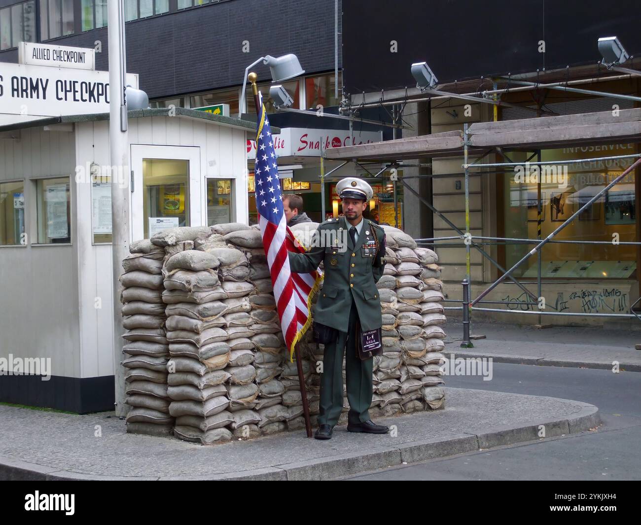 Soldier in military uniform stands hi-res stock photography and images ...
