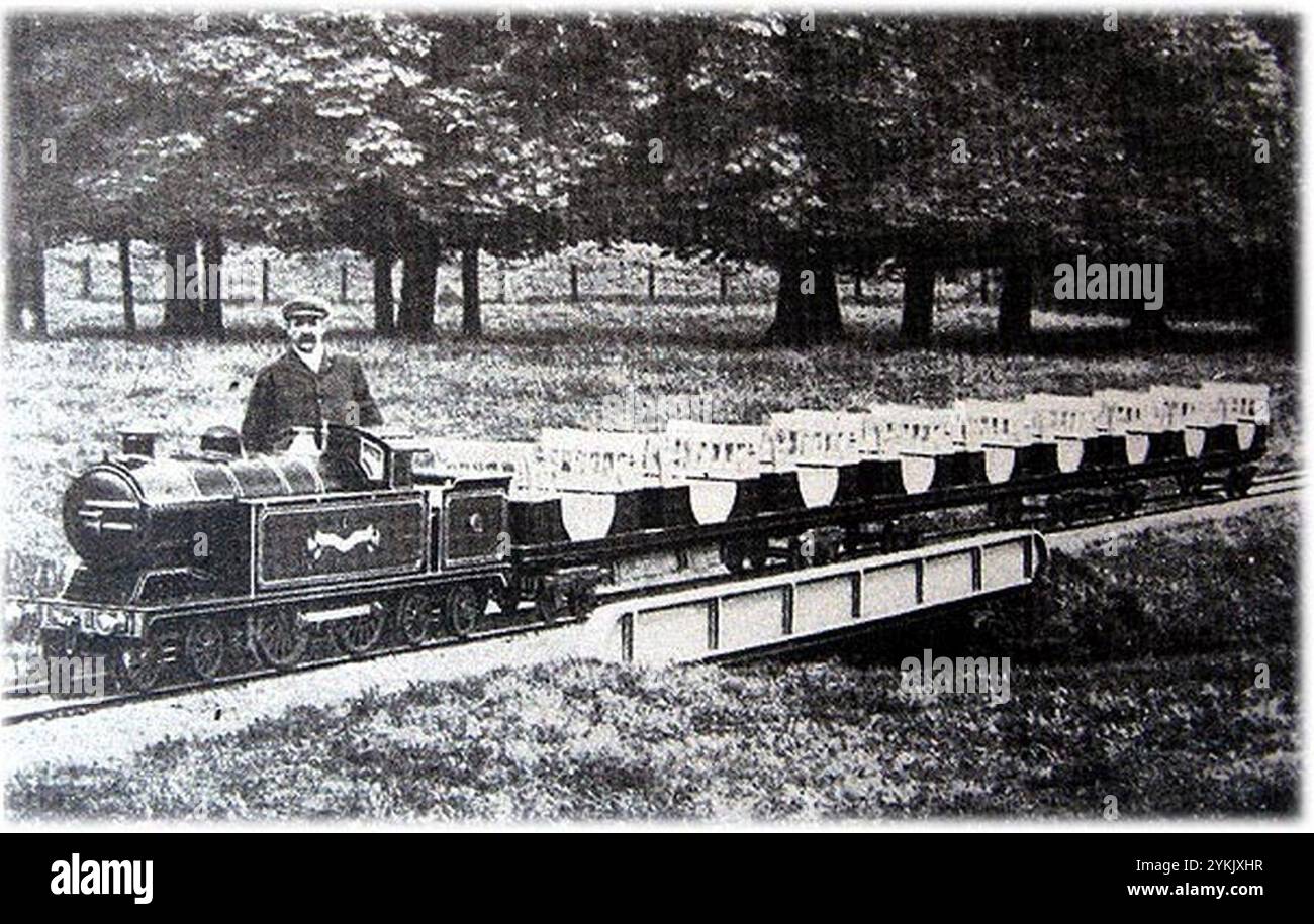 Blakesley Miniature Railway - 'Blacolvesley’ locomotive with Alec Wyatt ...