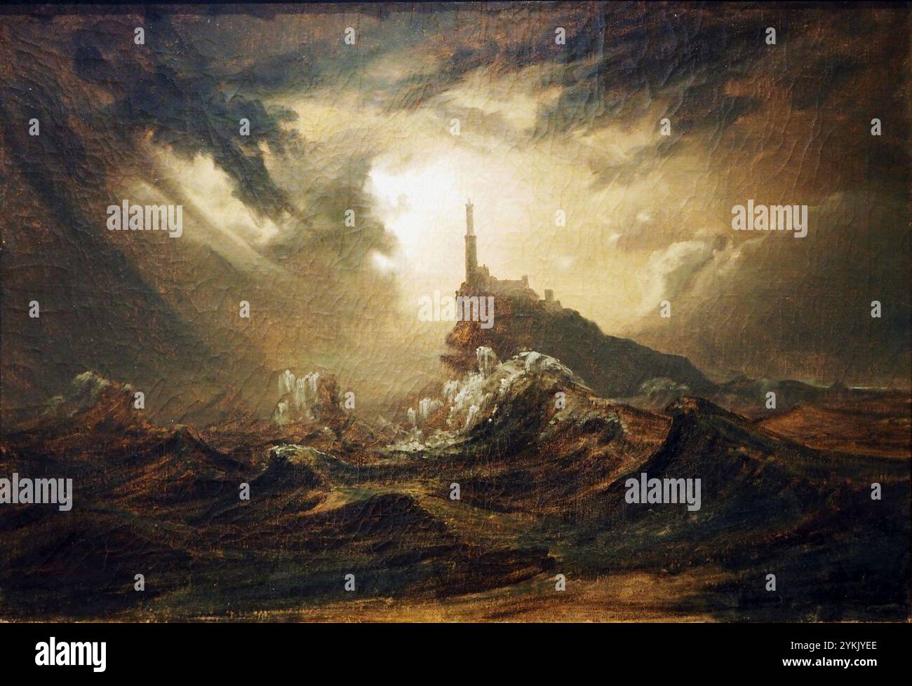 Blechen Carl Stormy Sea Stock Photo - Alamy