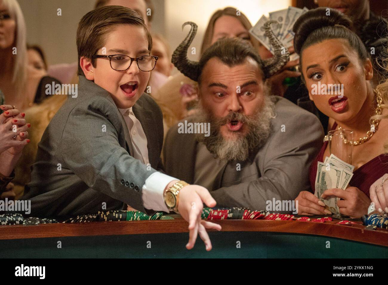 DEAR SANTA, Robert Timothy Smith (left), Jack Black (center), 2024. ph ...