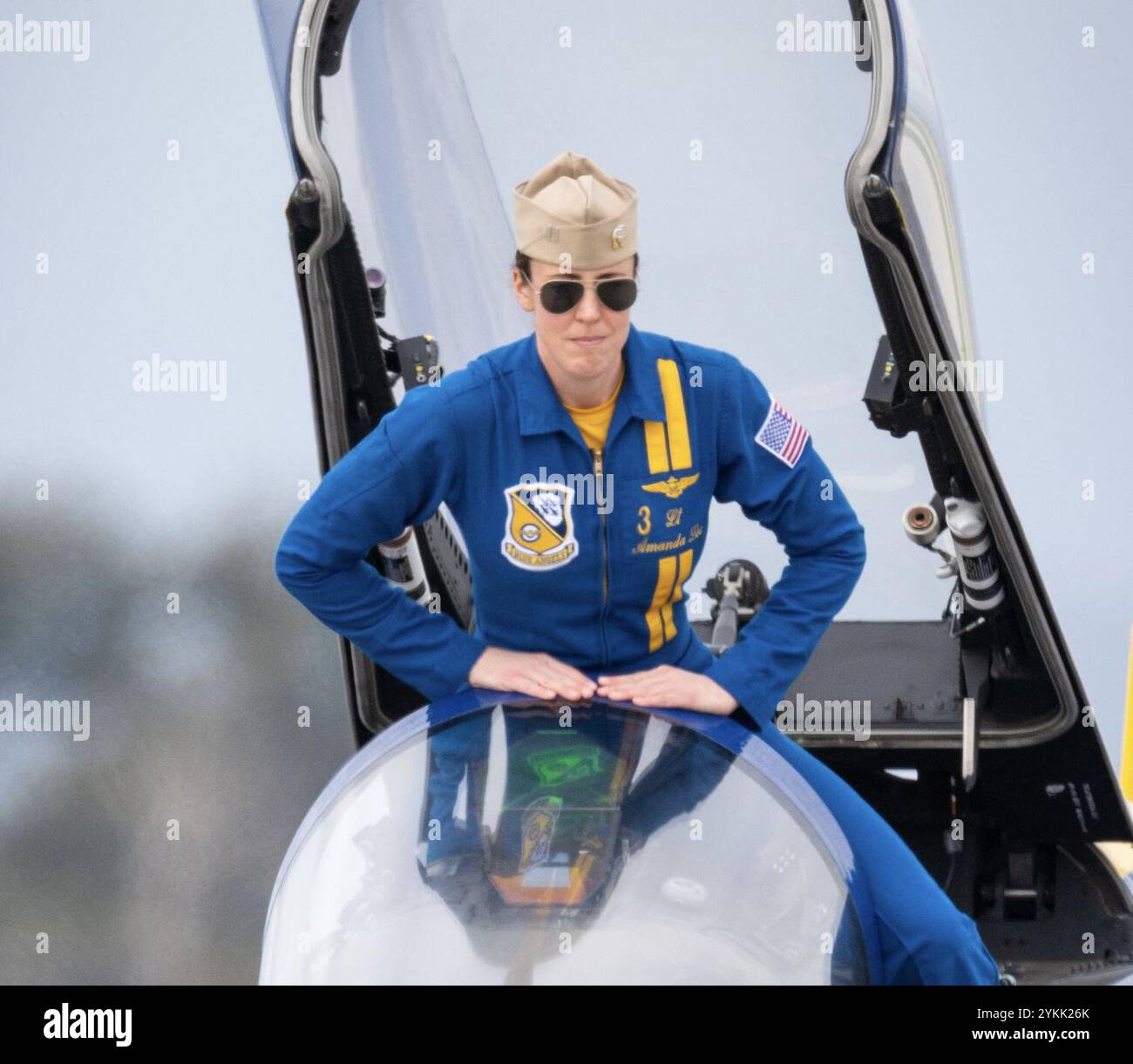 Blue Angels pilot Amanda lee Stock Photo - Alamy