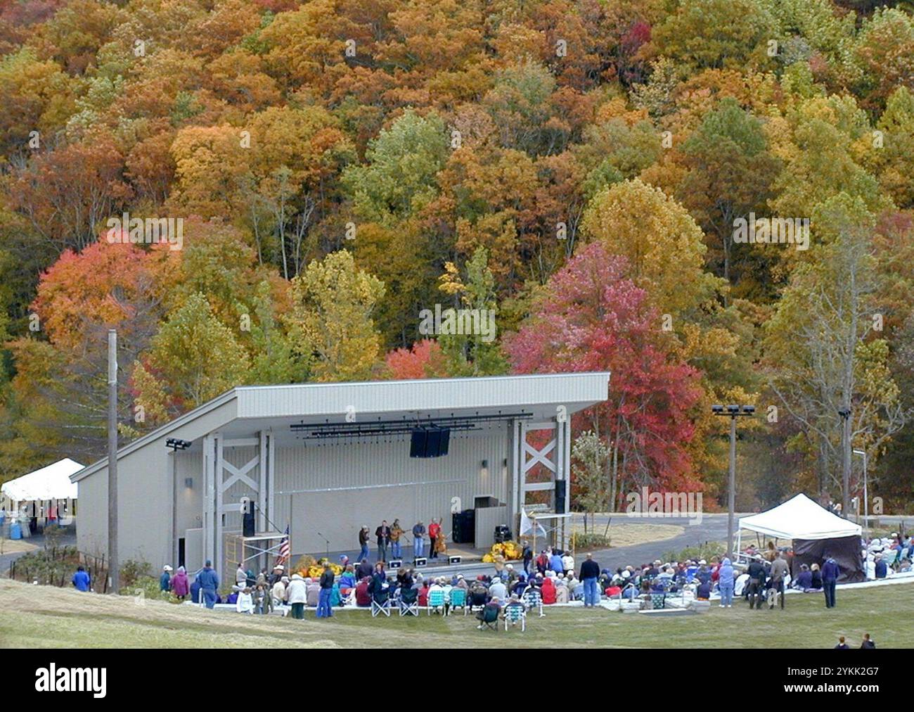 Blue Ridge Parkway - Concert Event at the Blue Ridge Music Center Stock ...