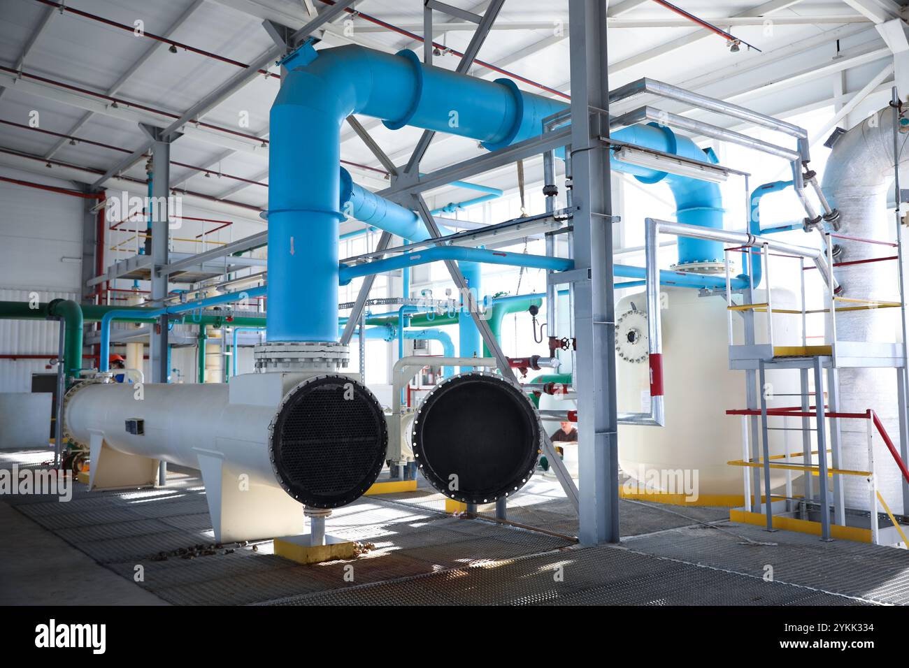 Modern granary with different equipment, inside view Stock Photo - Alamy
