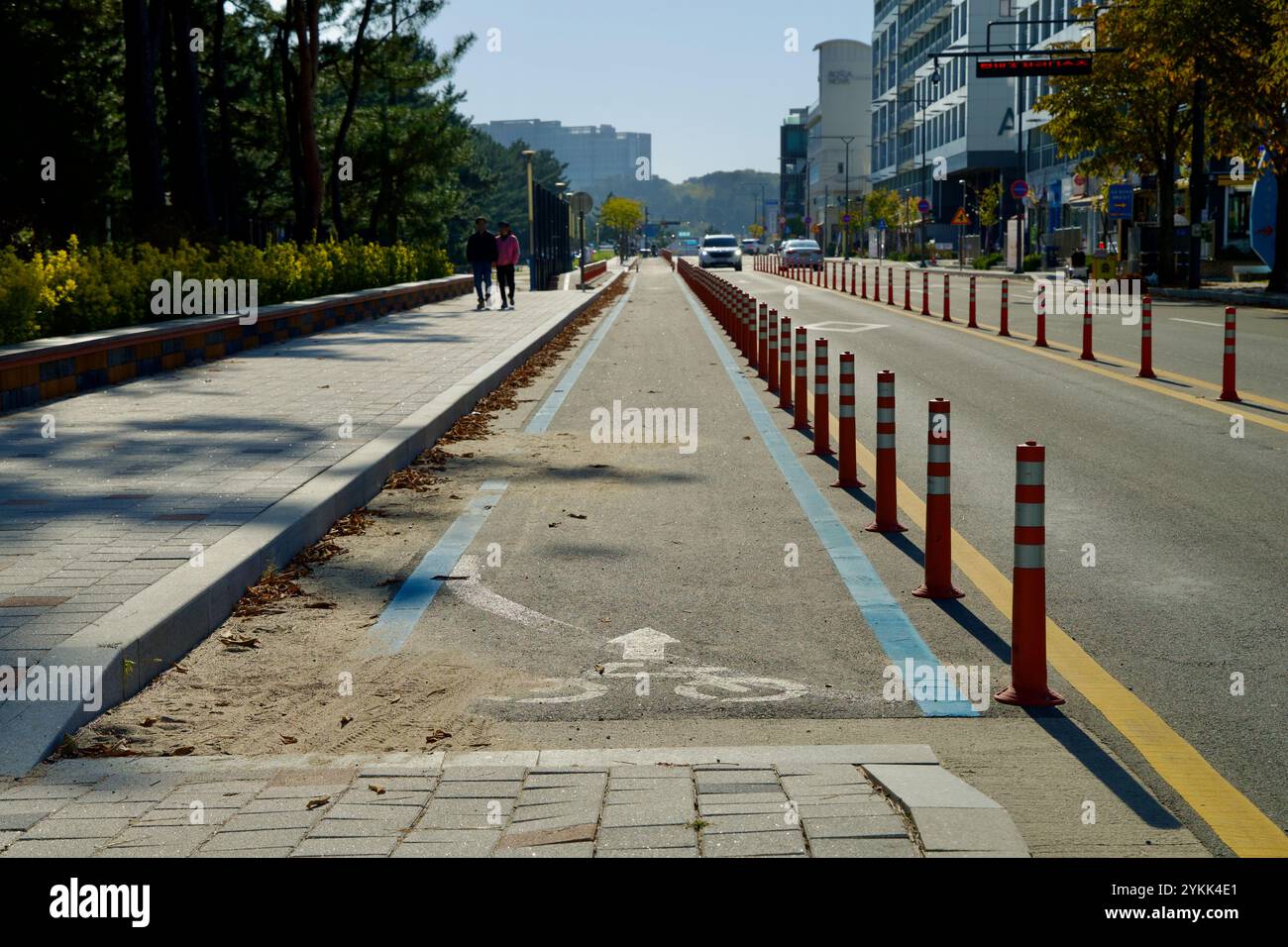 Sokcho, South Korea - November 3, 2024: A quiet view down Haeoreum Road ...