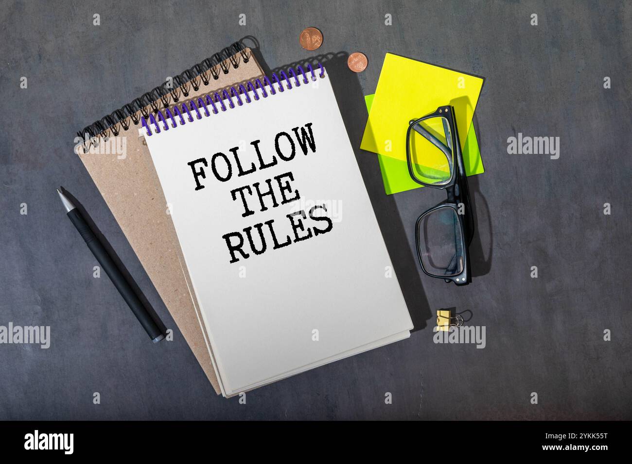 Paper phrase follow rules hi-res stock photography and images - Alamy