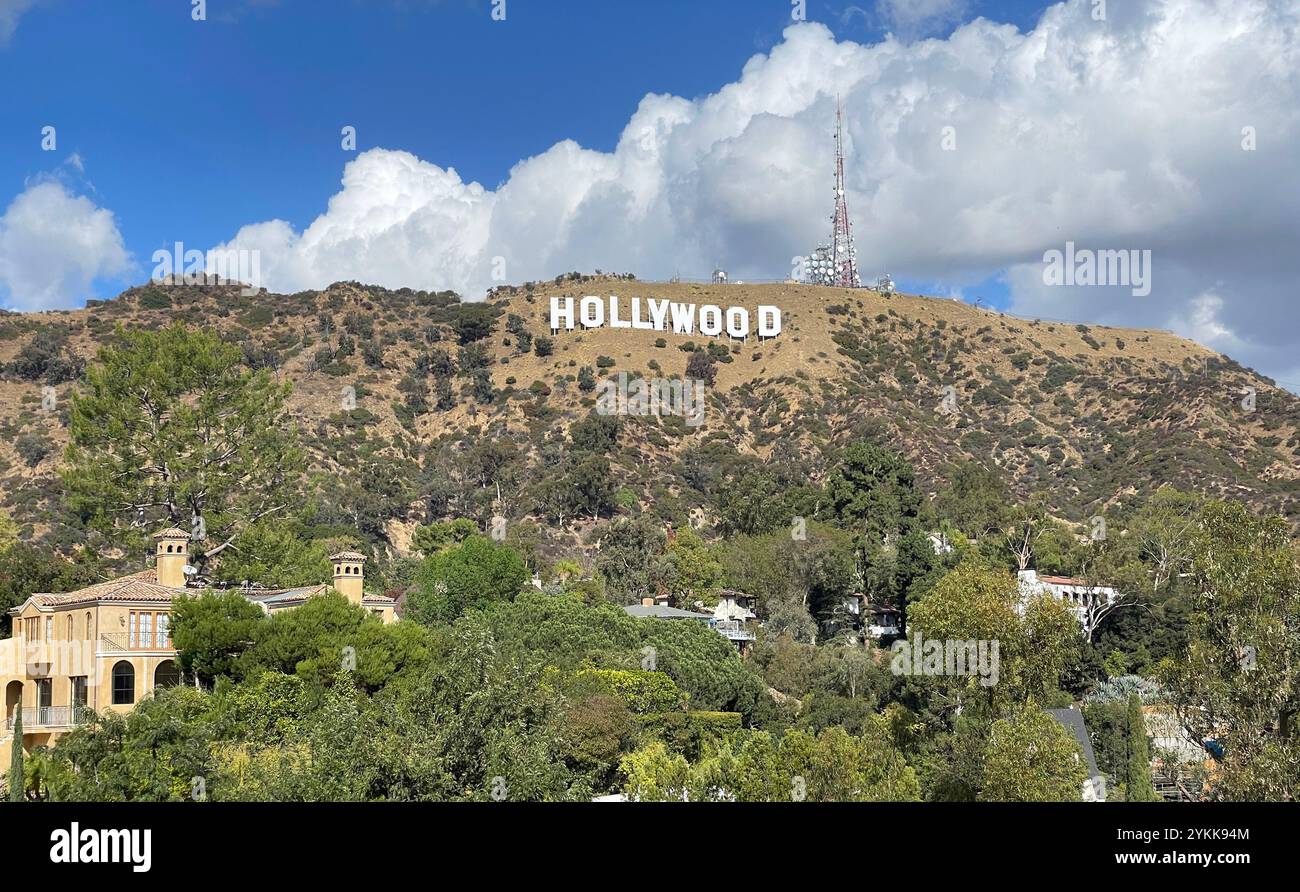 Hollywood Sign, Hollywood Hills, Hollywood, Los Angeles, California, America, American, USA ...