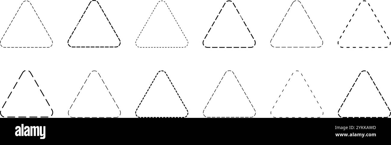 Triangular figures Black and White Stock Photos & Images - Alamy