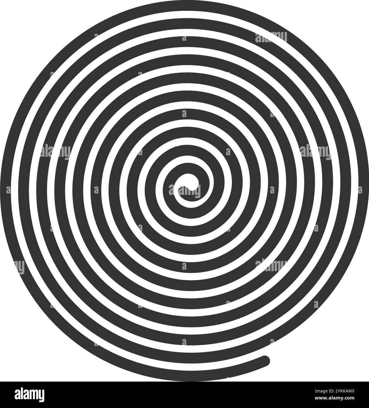 Spiral shape. Whirlpool, vortex or tornado, hypnosis or dizzy, pinwheel ...