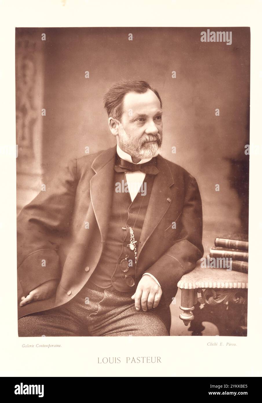 Portrait of French chemist Louis Pasteur Vintage Archive Photograph by ...