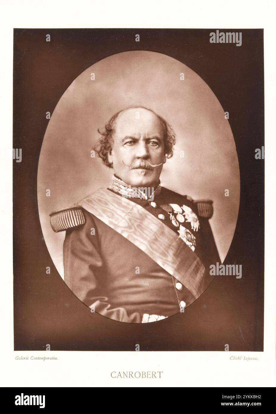 Portrait of French General François Certain de Canrobert, Vintage ...