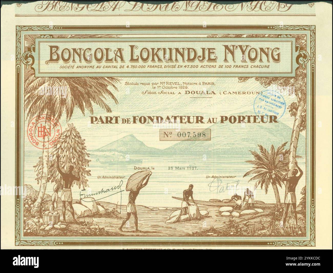 Bongola Lokundje N'Yong 1927 Stock Photo - Alamy
