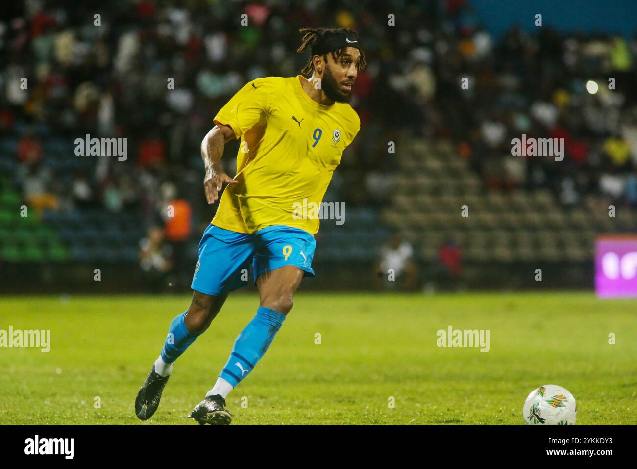 FRANCEVILLE, GABON - NOVEMBER 15: Pierre-Emerick Aubameyang of Gabon ...