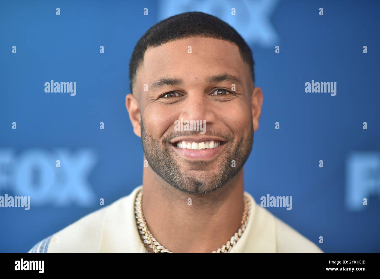 Golden Tate attends FOX Winter Press Day on Monday, Nov. 18, 2024, at the FOX Studio Lot in Los ...