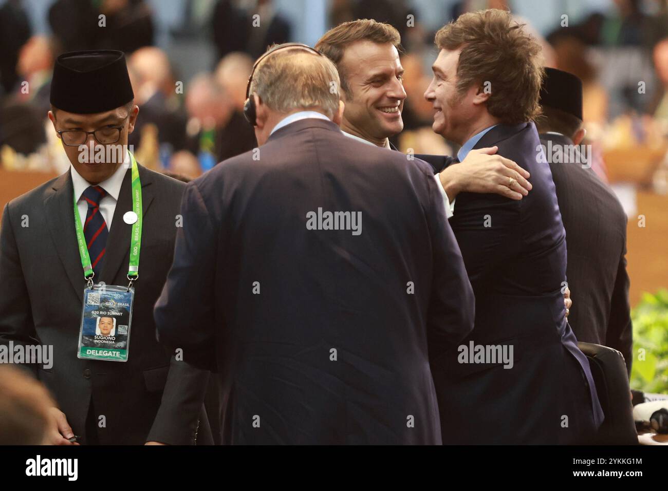 Rio De Janeiro, Brazil. 18th Nov, 2024. President of Argentina Javier ...