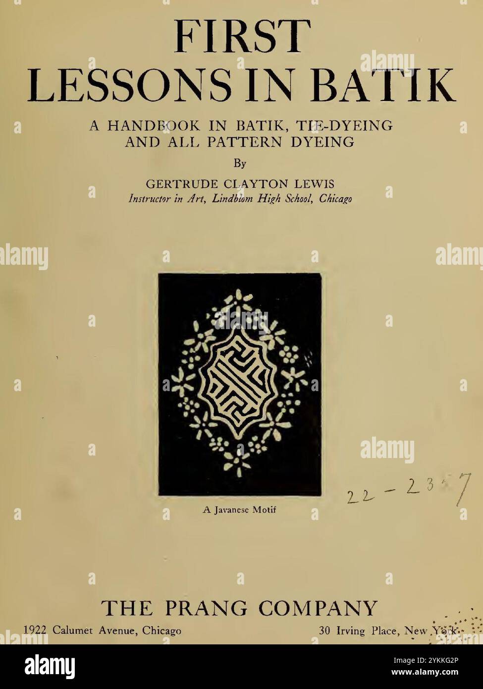 First lessons in batik handbook hi-res stock photography and images - Alamy