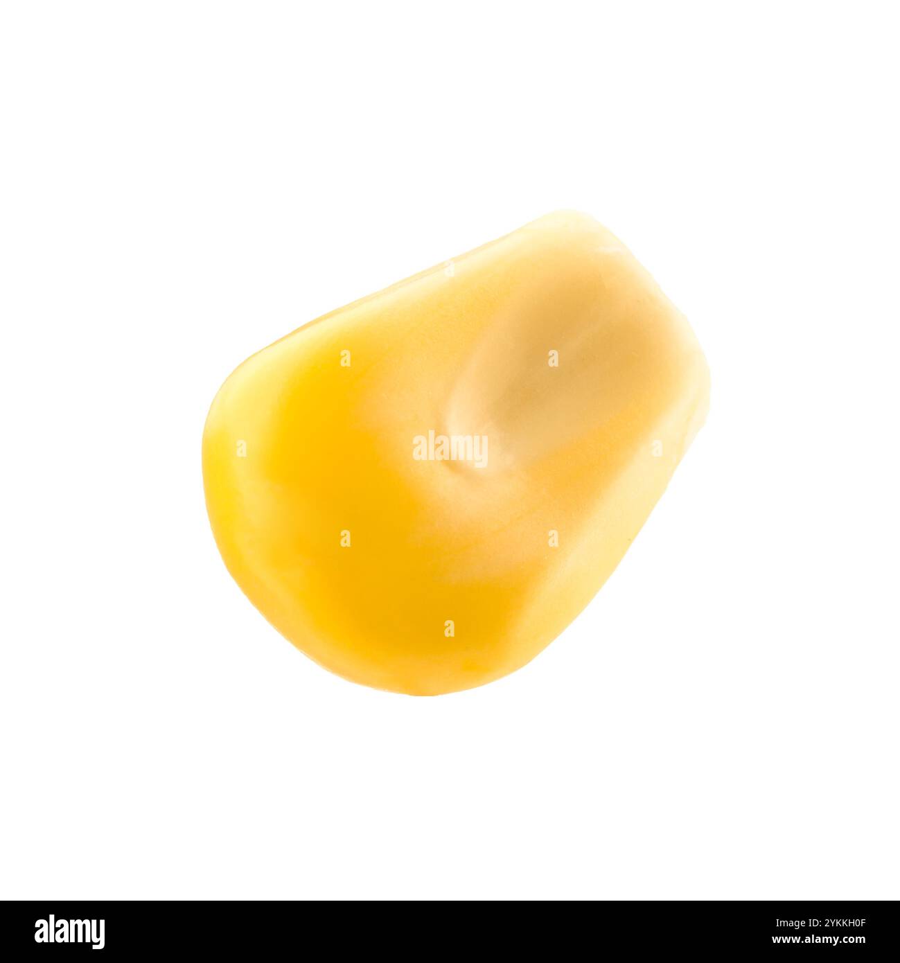 One fresh corn kernel isolated on white Stock Photo - Alamy