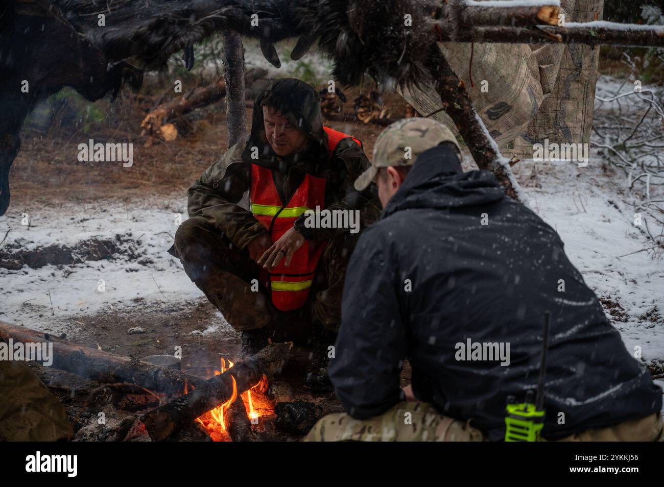 U.S. Air Force members participating in Survival, Evasion, Resistance ...
