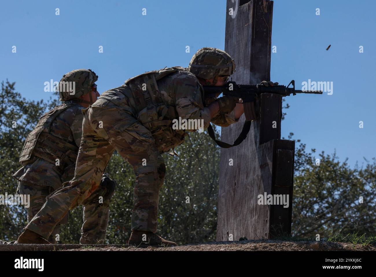 U.S. Army Sgt. 1st Class Kenneth Cavender, left, and Sgt. 1st Class ...