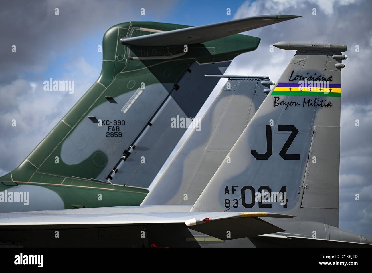 A U.S. Air Force F-15C Eagle assigned to the Louisiana Air National ...