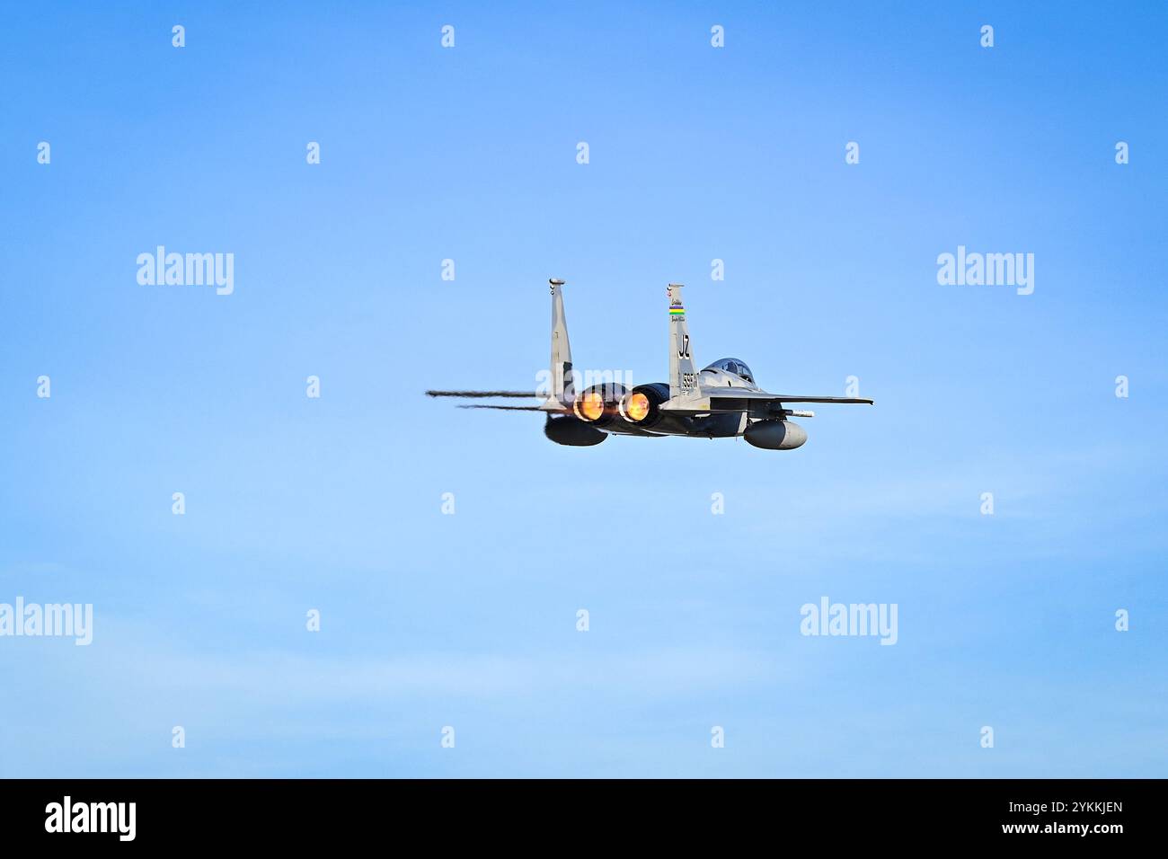 A U.S. Air Force F-15C Eagle assigned to the Louisiana Air National ...