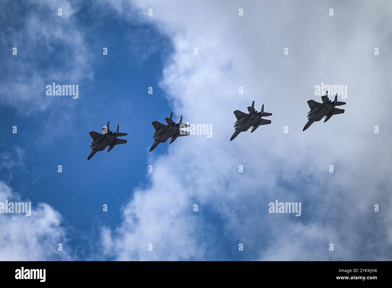 U.S. Air Force F-15C Eagles assigned to the Louisiana Air National ...