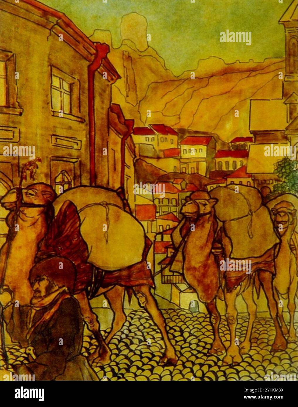 Boris Romanovsky (d. 1947). Caravan, 1930 Stock Photo - Alamy