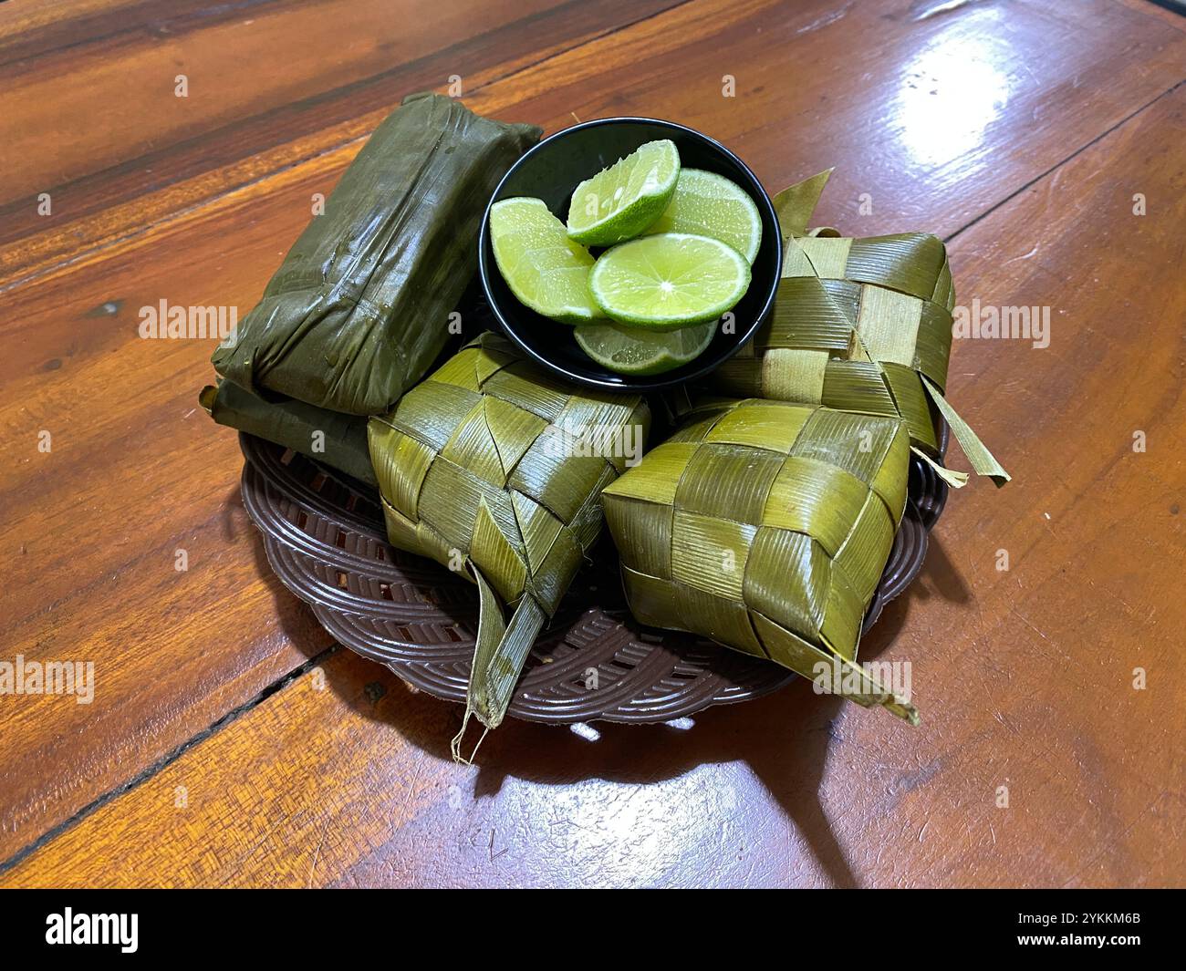 Buras is a typical food of the Bugis and Makassar people. Ketupat made ...
