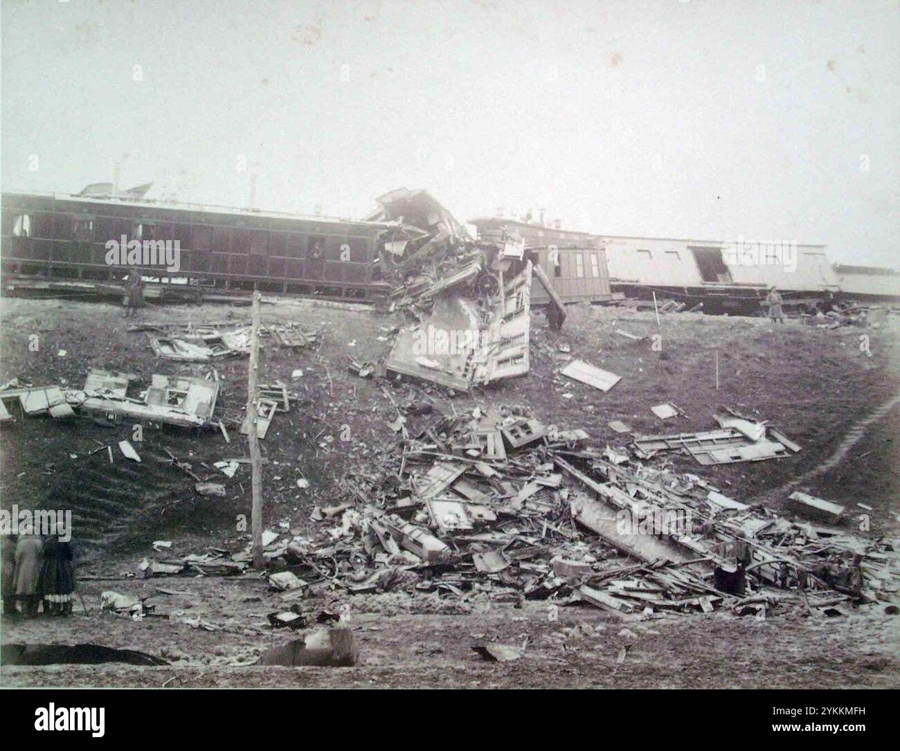 Borki train disaster 4 compl Stock Photo - Alamy